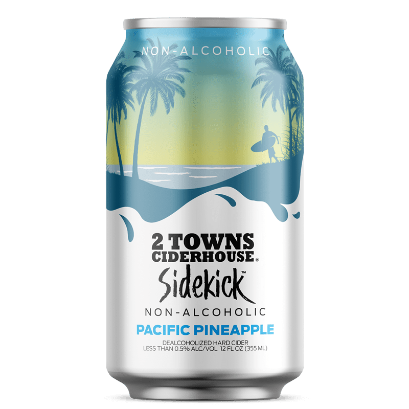2 Towns Ciderhouse Sidekick Non Alcoholic Pacific Pineapple – Vintage ...