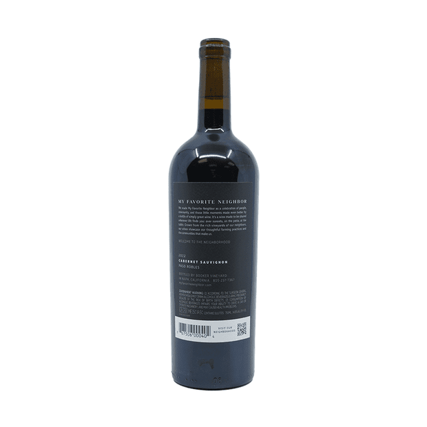 Paso Robles Cabernet Sauvignon 2022 - MFN Wine – Vintage Wine & Spirits